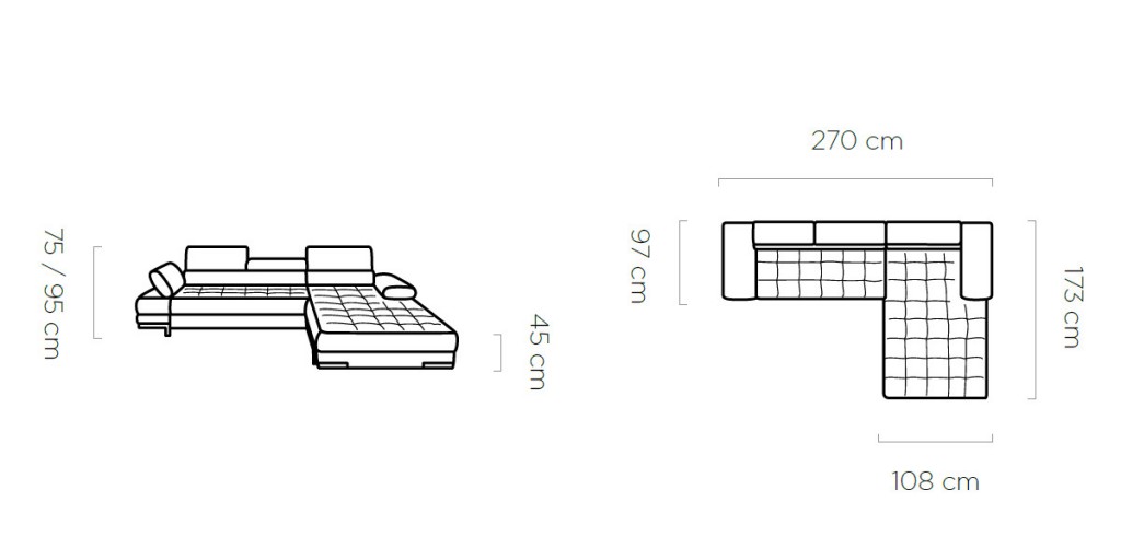SELVA MINI CORNER SOFA BED - J&D Furniture | Sofas and Beds
