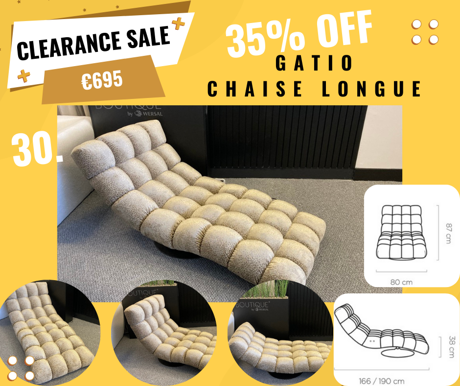 GATIO 360 CHAISE LONGUE (SALE) - J&D Furniture | Sofas and Beds